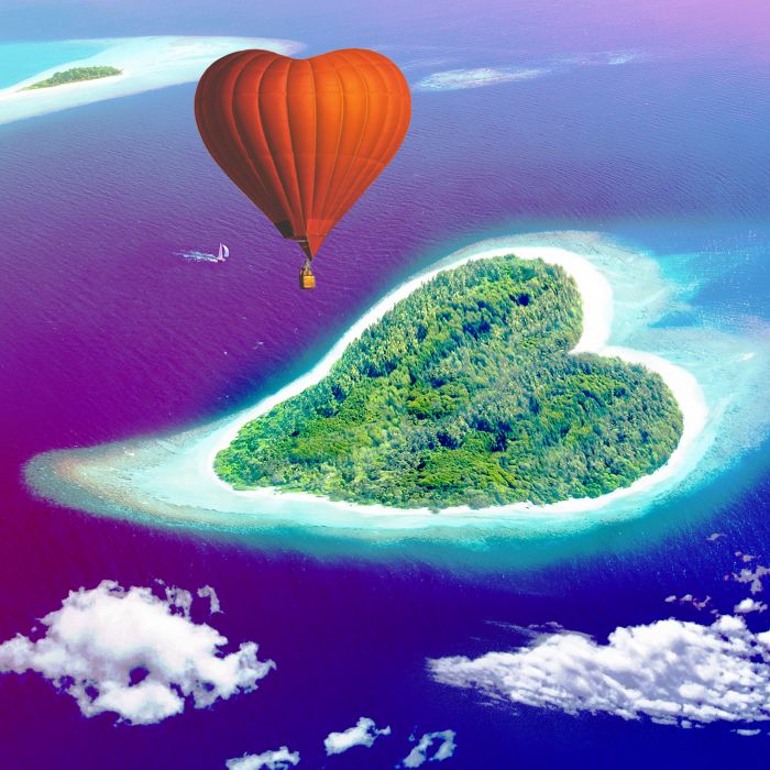 Herzinsel für Verliebte - Traumhafte karibische Liebesinsel für 2