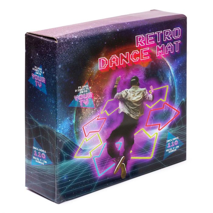 Retro Tanzmatte mit 110 Songs, 9 Bühnen und 10 Figuren
