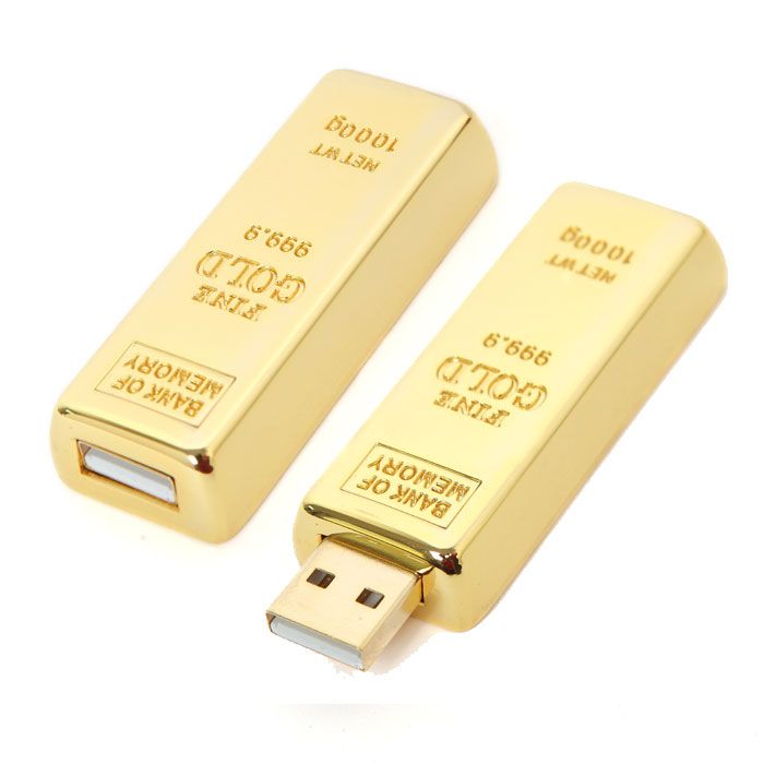 USB Stick Goldbarren - 2 GB USB Stick in Goldoptik