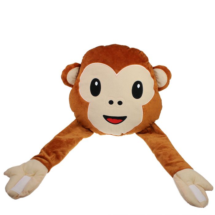 Emoticon Kissen - Affe 3in1 - Augen zu Ohren zu Mund zu