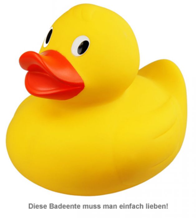 Quietscheente XXL - Badeente groß 18x17cm - Badespielzeug