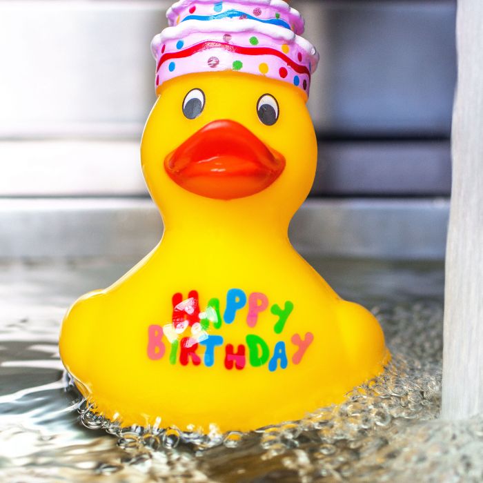 Quietscheente - Happy Birthday - Badeente zum Geburtstag