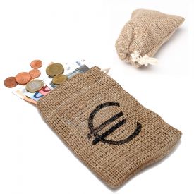 Geldsack - robustes Jutesäckchen für Geldgeschenke und mehr