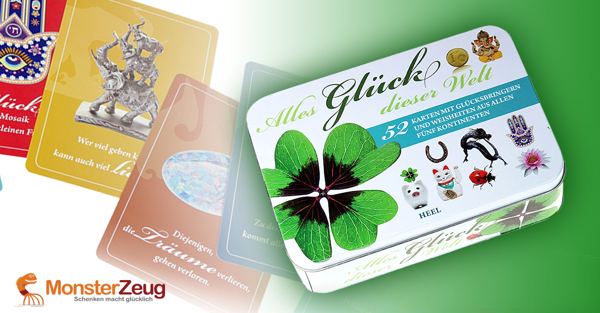 Alles Glück dieser Welt - Box mit 52 Glückskarten über das Glück