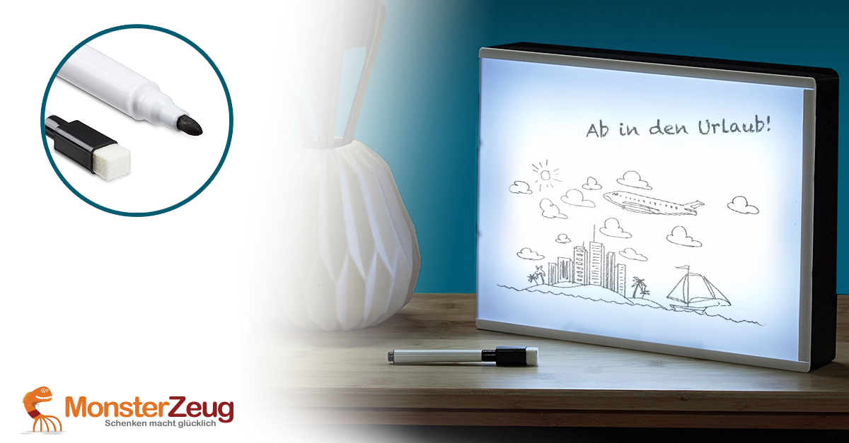 Leuchtkasten zum Zeichnen - LED Lightbox DIY mit Stift, Folie